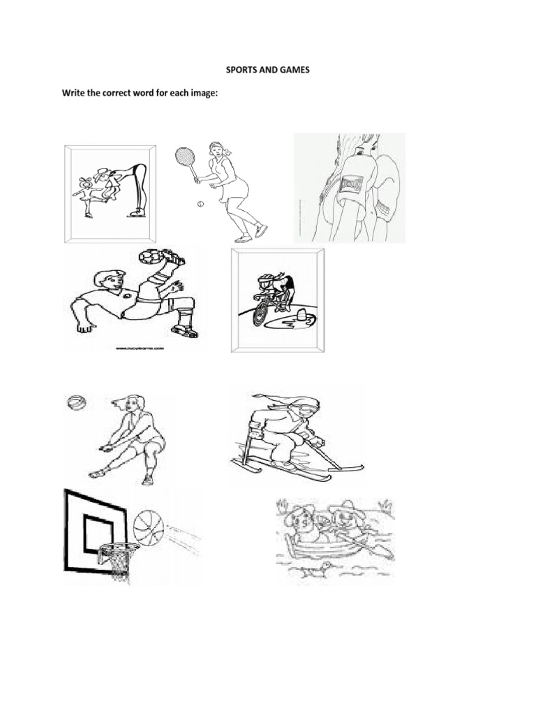 Sports and Games Identification | PDF