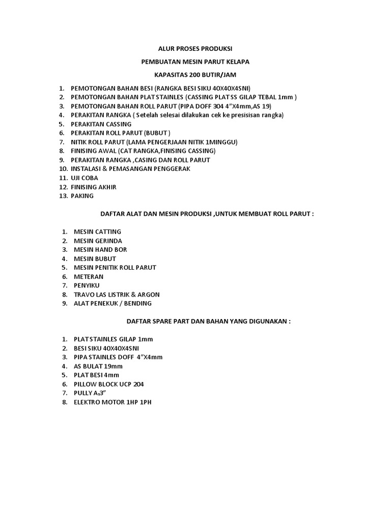 Lampiran Bag 3-Alur Proses Produksi | PDF