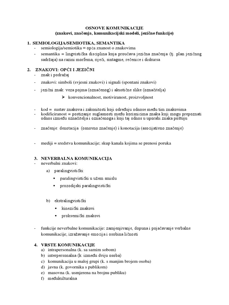 2 Osnove Komunikacije | PDF