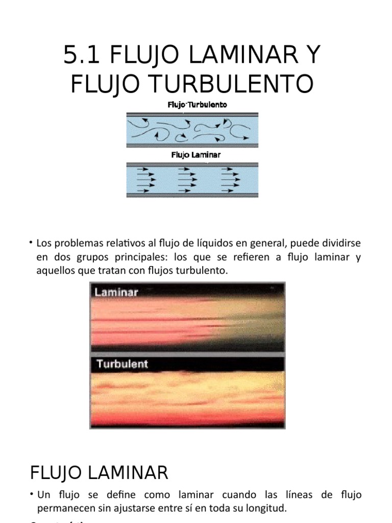 Flujo Turbulento y Lamianar | PDF
