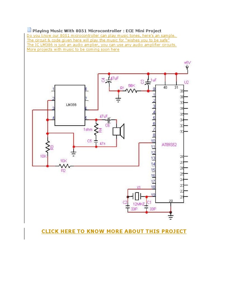 Music Project with 8051 Microcontroller | PDF | Central Processing Unit ...