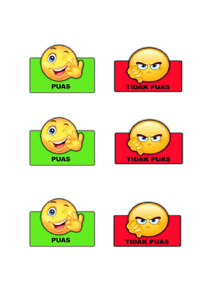 Emoticon Puas Dan Tidak Puas | PDF