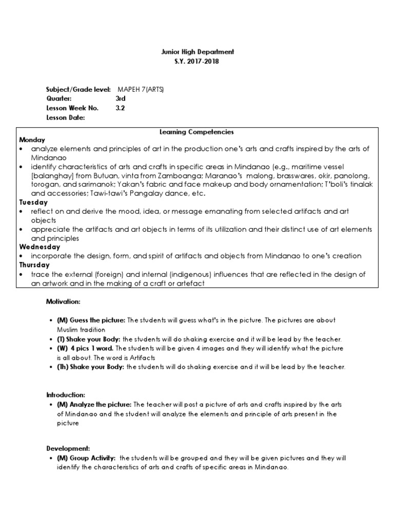 Arts 3.2 DLL | PDF | Behavior Modification | Applied Psychology