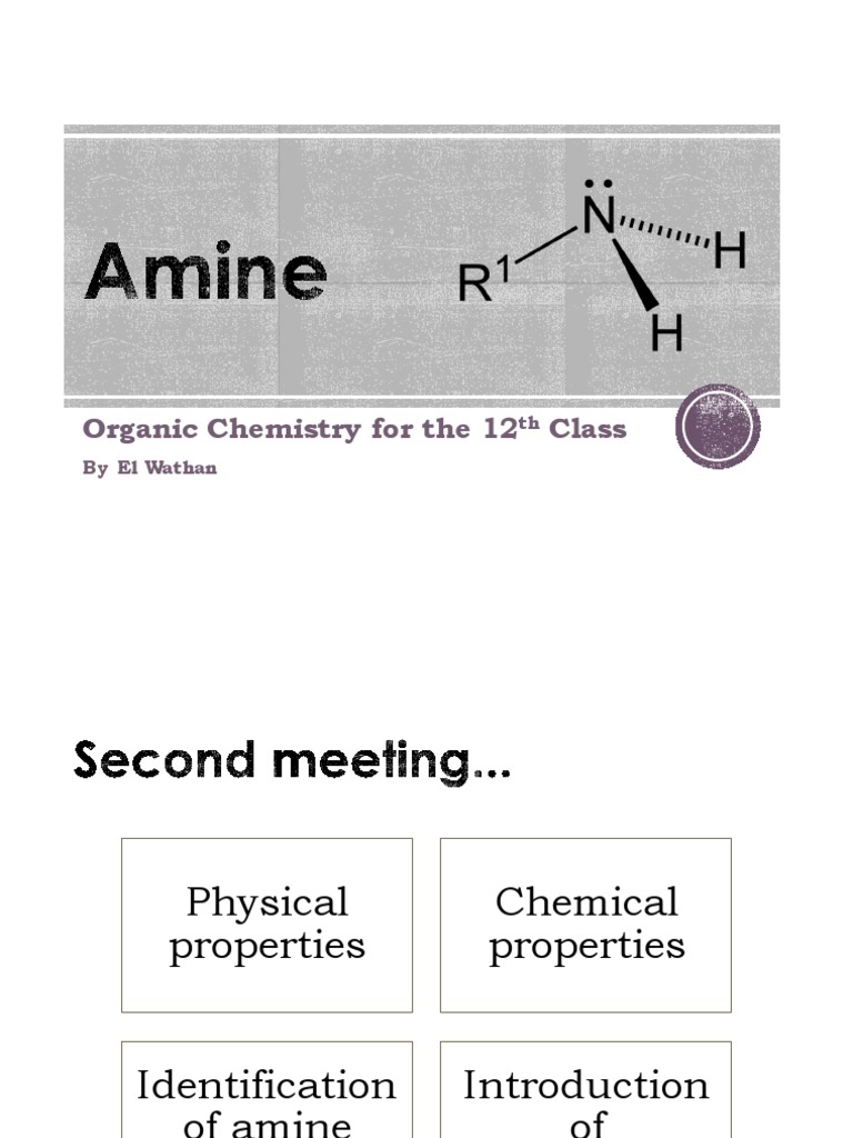 Organic Chemistry - Amine 2 | PDF | Amine | Organic Chemistry