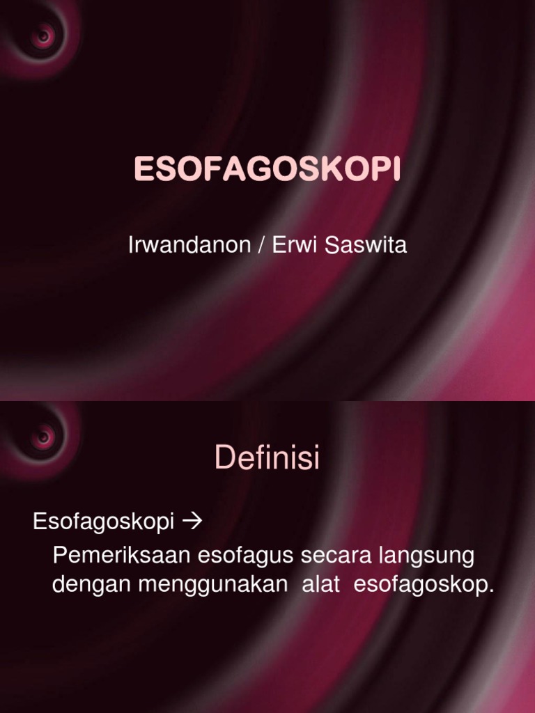 ESOFAGOSKOPI | PDF