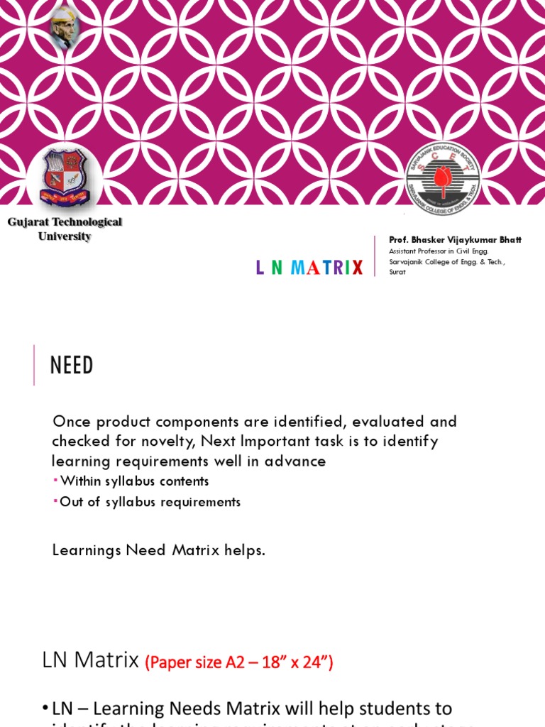 07 - L N Matrix | PDF | Learning | Cognitive Science