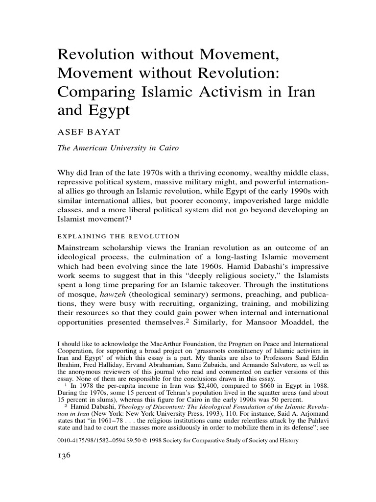 Revolution Without Movement, Movement Without Revolution: Comparing ...