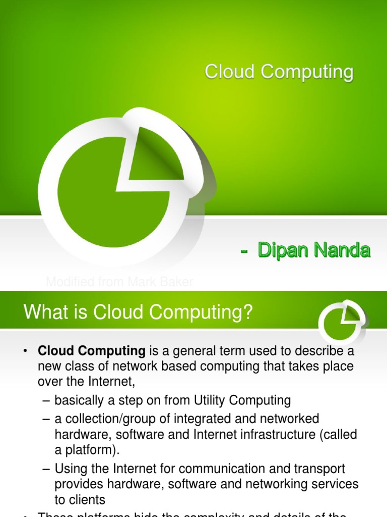 Modified From Mark Baker | PDF | Cloud Computing | Personal Computers