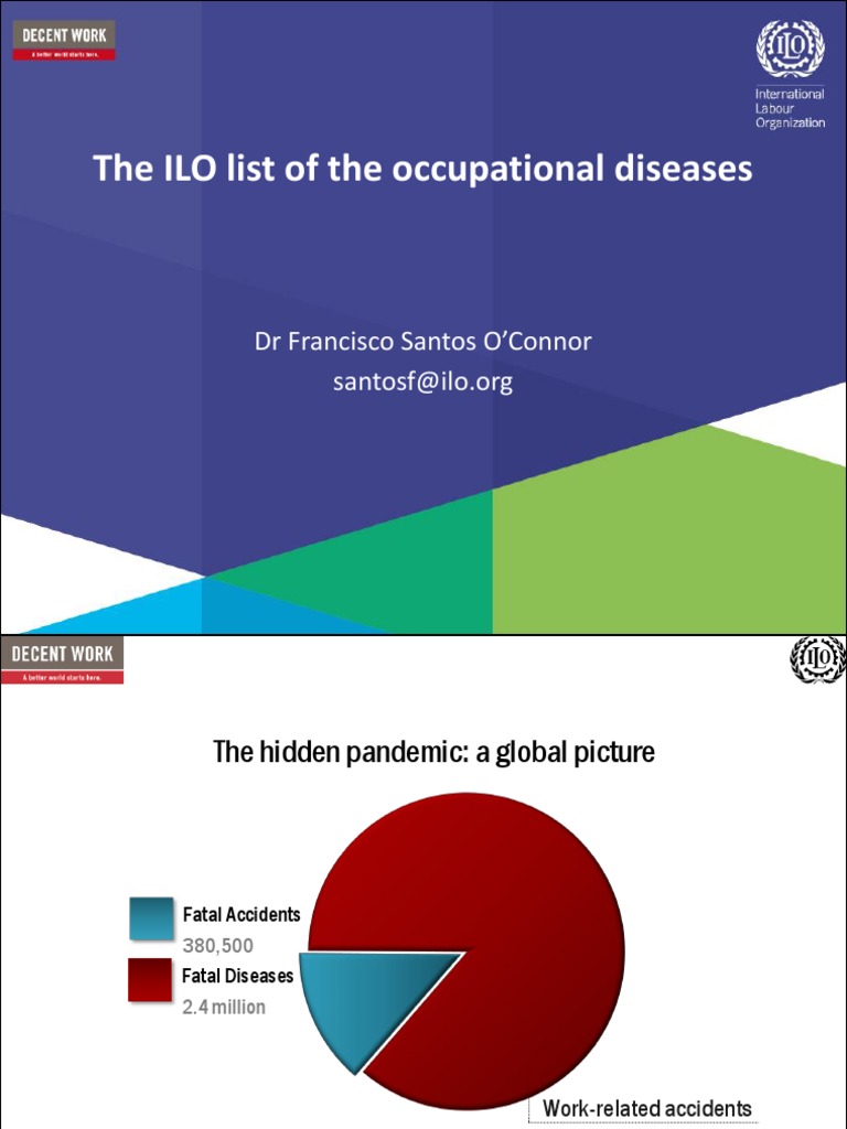 ILO List Of Occupational Diseases Occupational Safety And Health