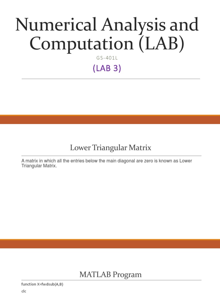 Numerical Analysis and Computation (LAB) | PDF | Teaching Methods ...