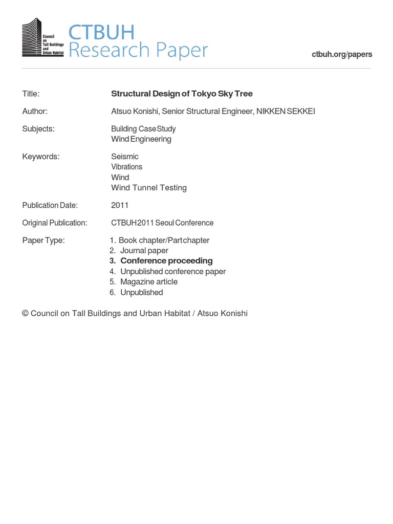 876 Structural Design of Tokyo Sky Tree | PDF | Deep Foundation ...