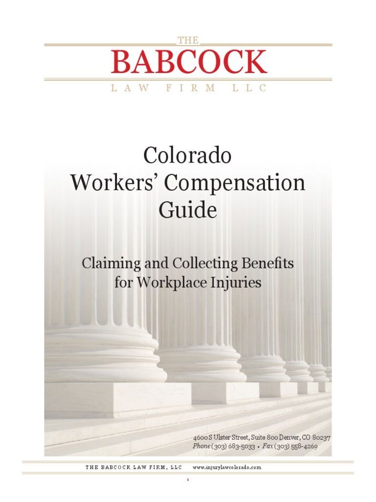 Colorado Workers Compensation Guide 20181002 PDF | PDF | Workers ...