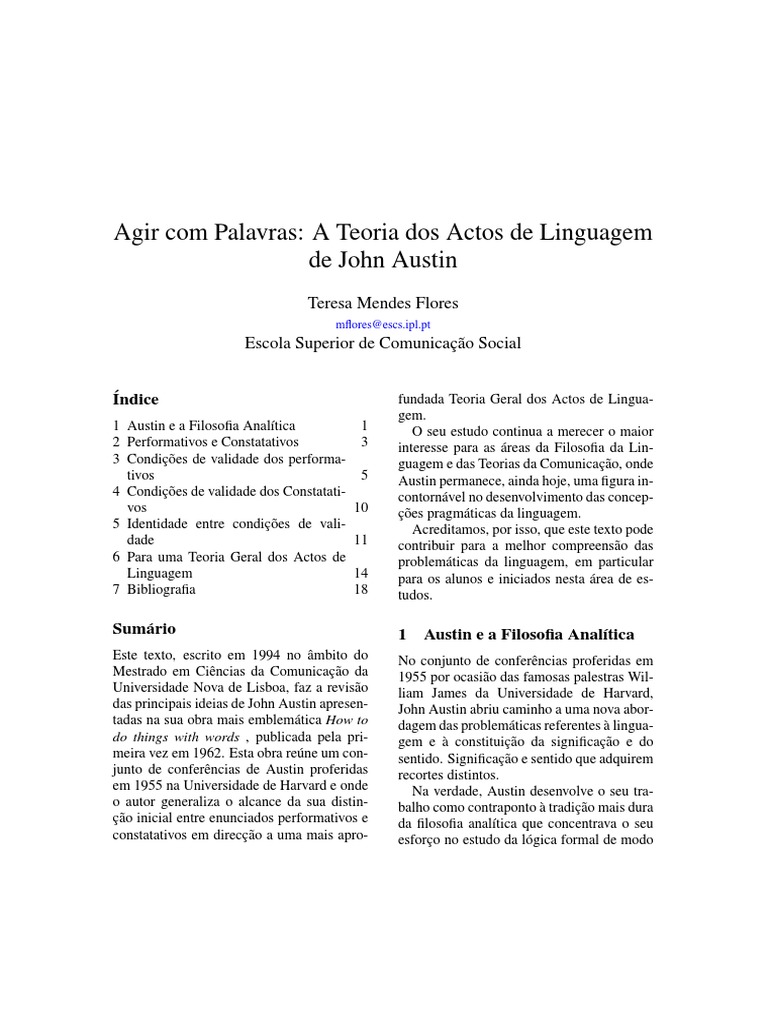 "Referência e Descrições Definidas" de Keith Donnellan | PDF | Lógica ...