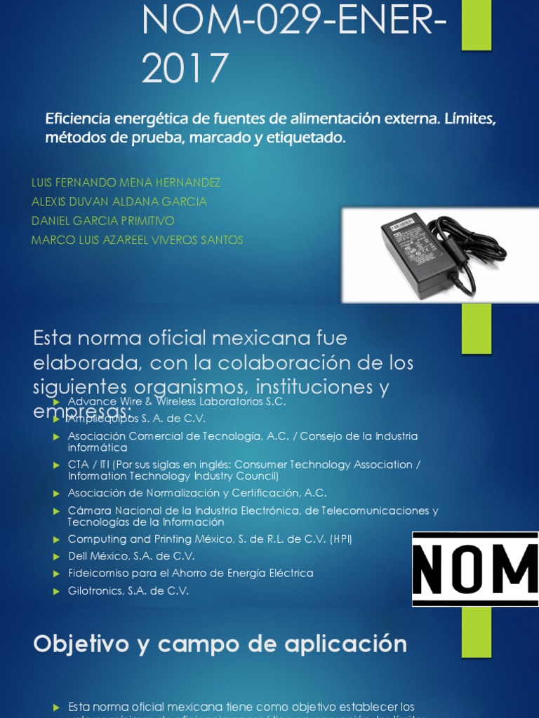 NOM-029-ENER-2017 | Conservación de energía | México