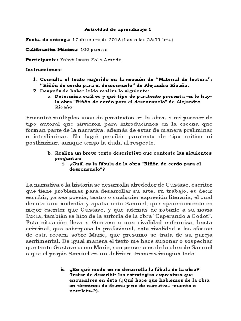 ADA001 Isaías Solís | PDF | Narrativa