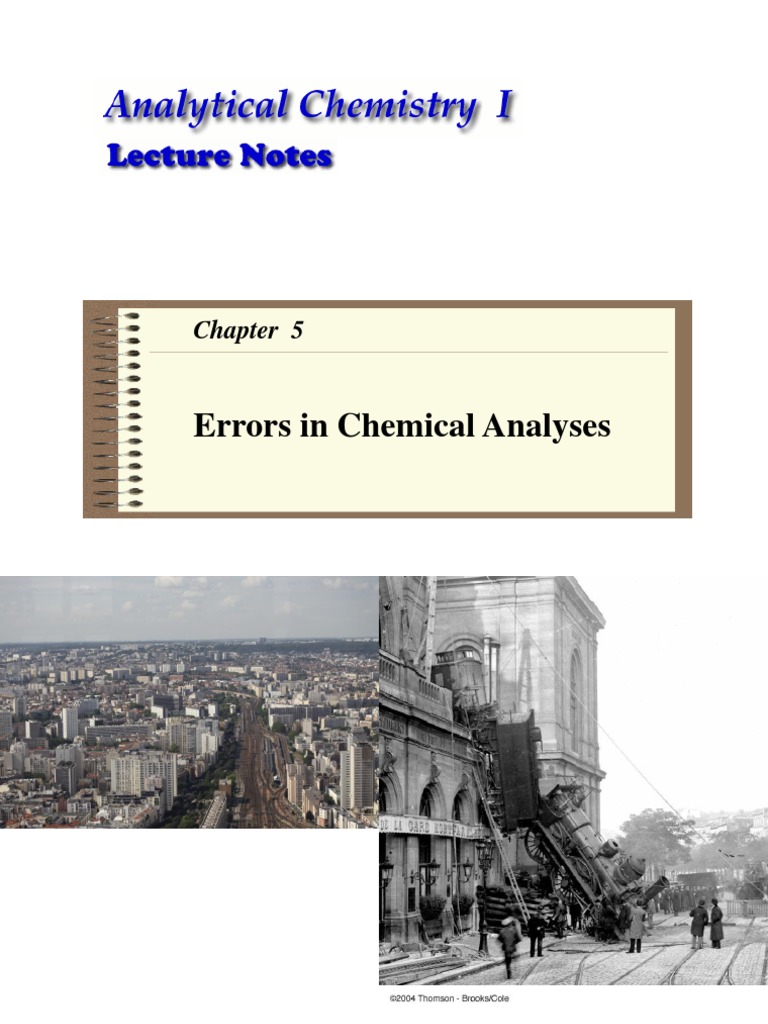 Errors in Chemical Analysis | PDF | Accuracy And Precision | Errors And ...