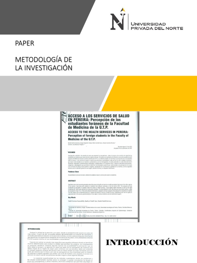 Paper Metodologia de La Investigación | PDF