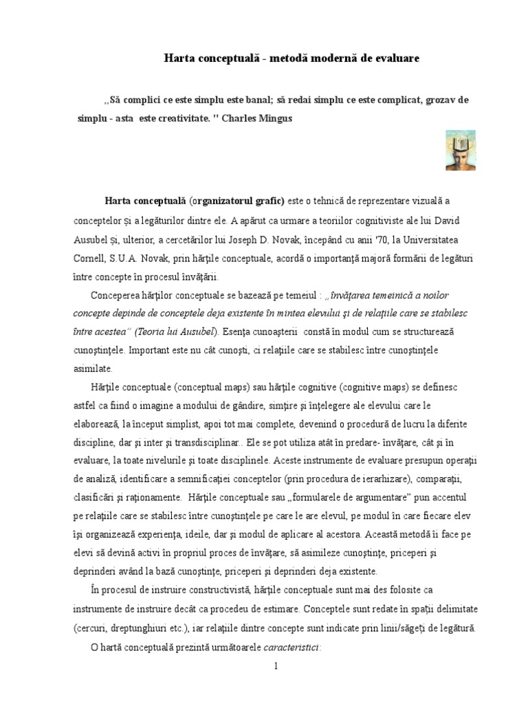 Harta Conceptuala PT Didactic | PDF