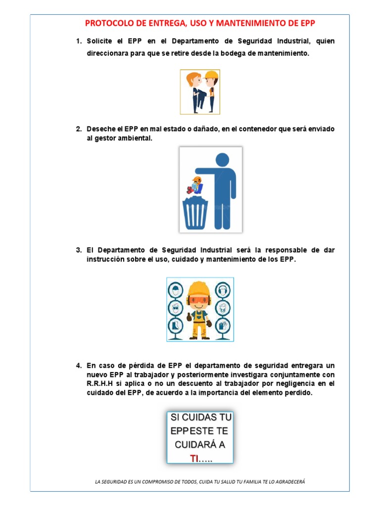 Protocolo de Entrega de Epp | PDF