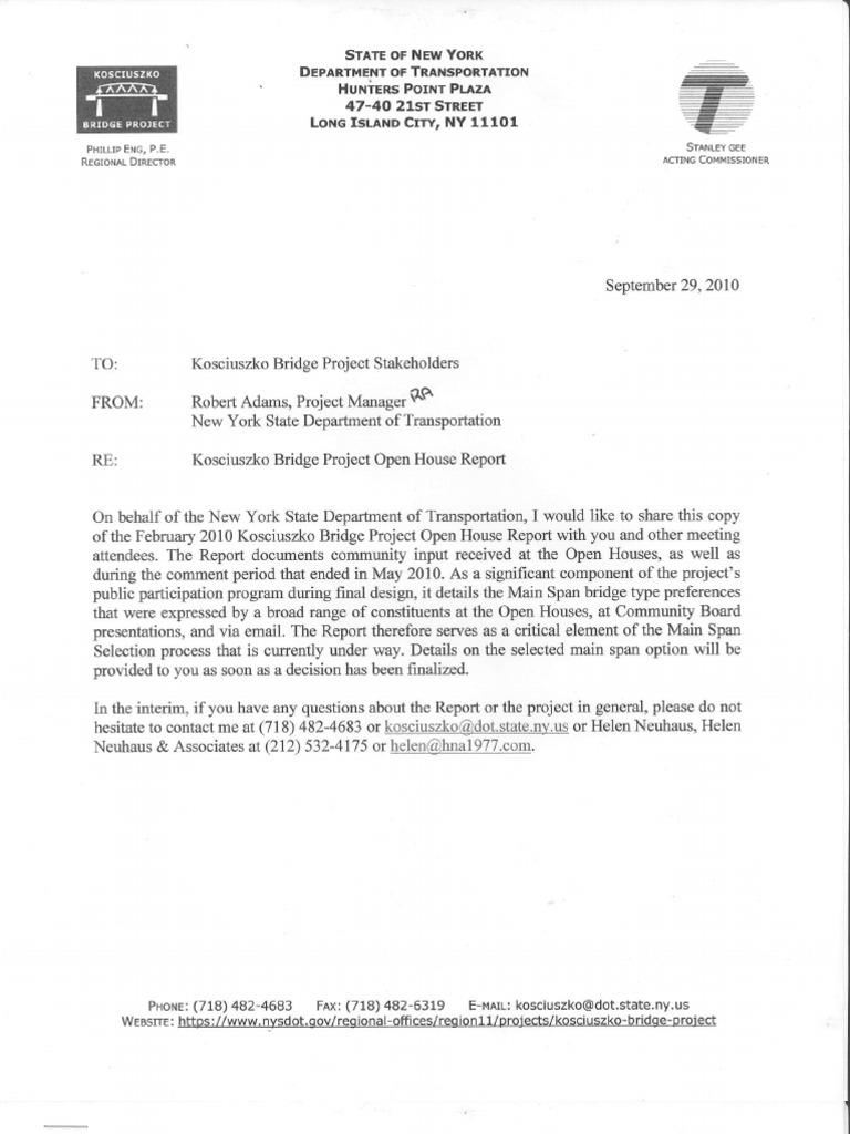 Kosciuszko Letter | PDF | United States Environmental Protection Agency ...