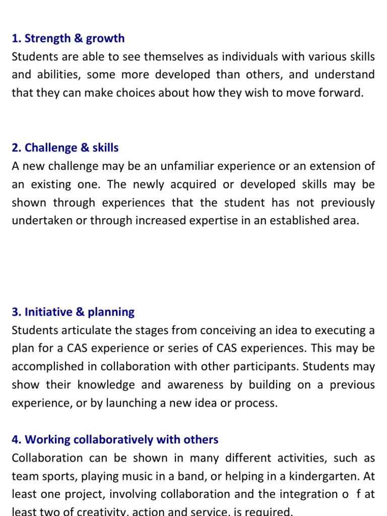 CAS Learning Outcome | PDF