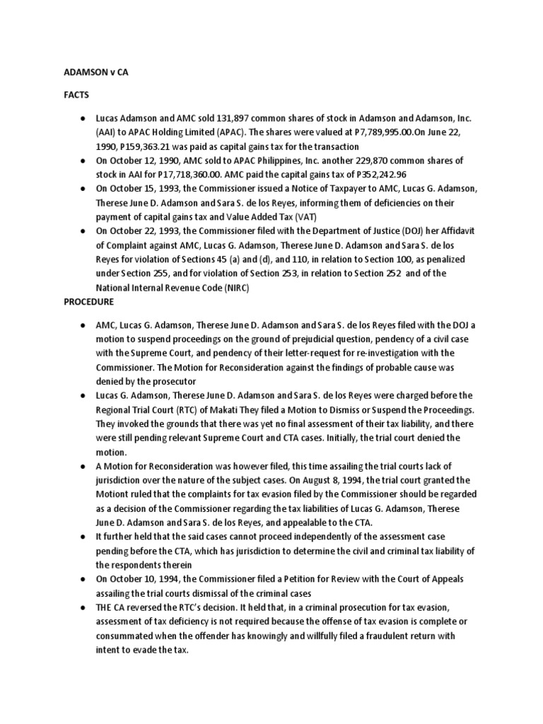 ADAMSON V CA | PDF | Jurisdiction | Government Institutions
