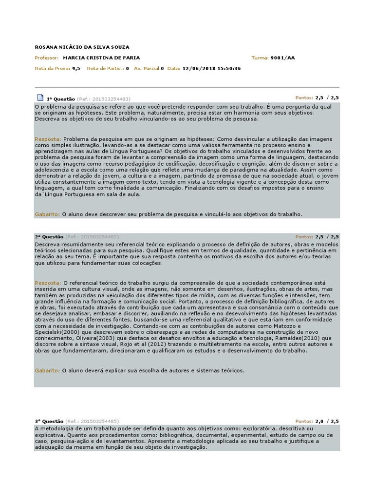 Defesa Escrita Do Tcc Estudar Ela | Imagem | Metodologia