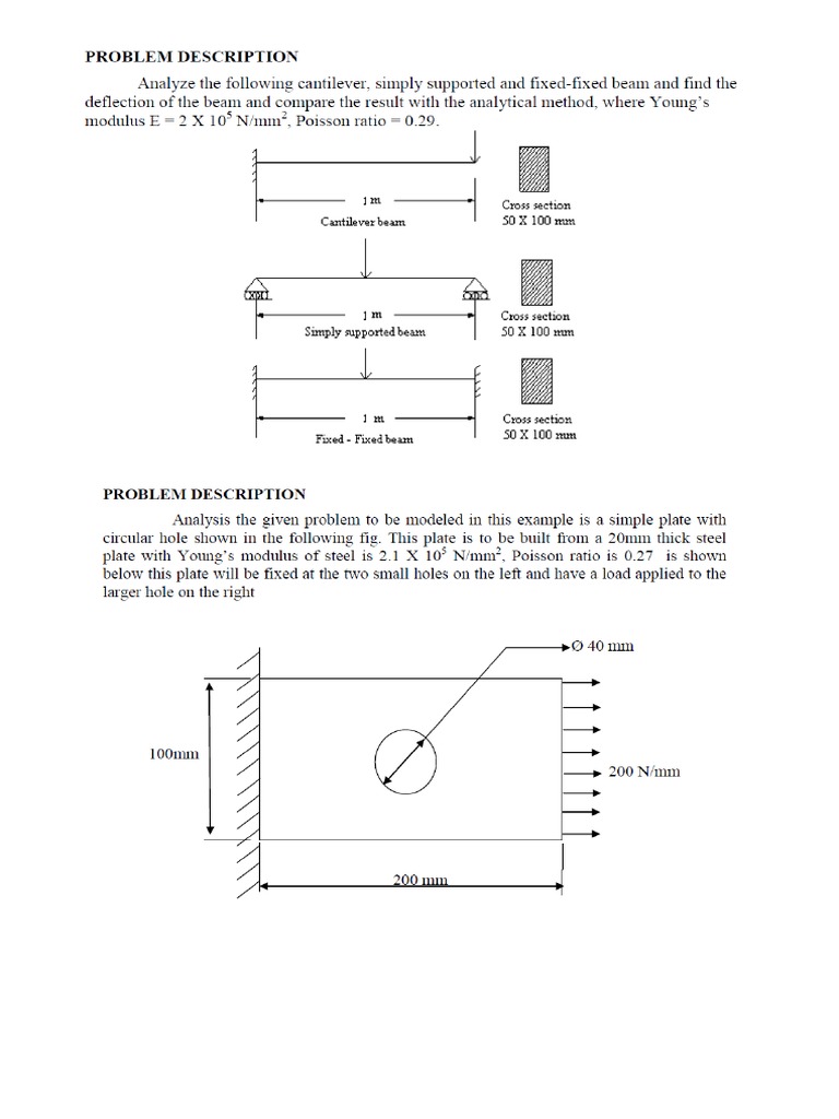 Question Paper - Ansys Lab | PDF