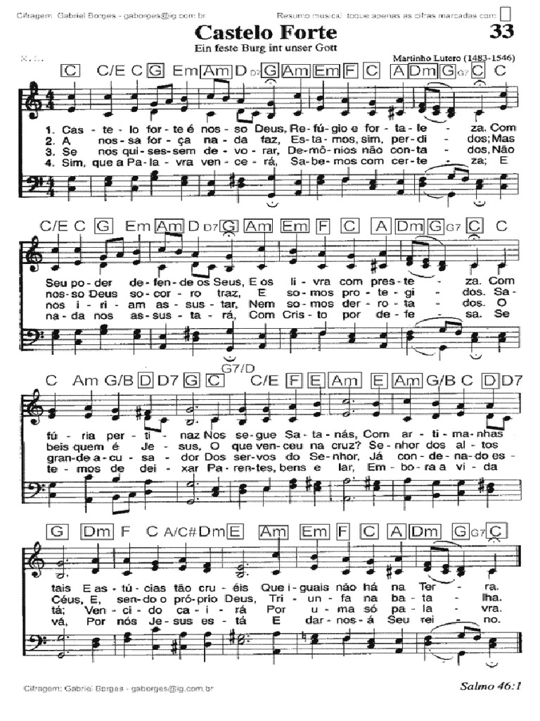 Castelo Forte Partitura | PDF