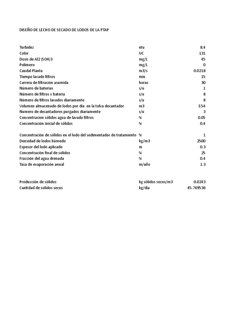 Lecho de Secado de Lodos | PDF | Química | Naturaleza