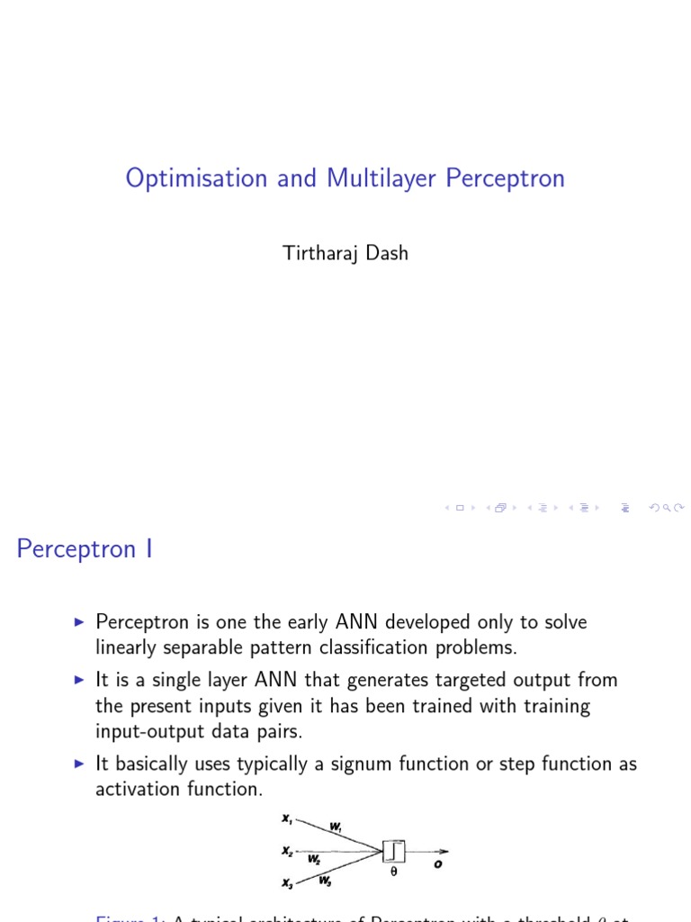 Multi Layer Perceptron | PDF | Bias Of An Estimator | Machine Learning