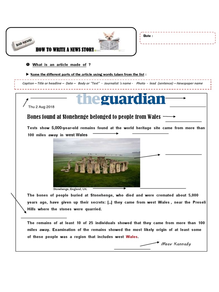 How to Write a News Story | Mass Media | News