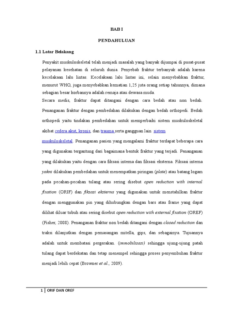 Makalah Orif Dan Oref | PDF