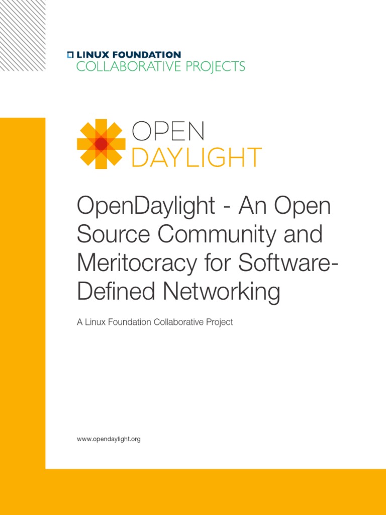 OpenDaylight: Open Source SDN Platform | PDF | Committee | Intellectual ...