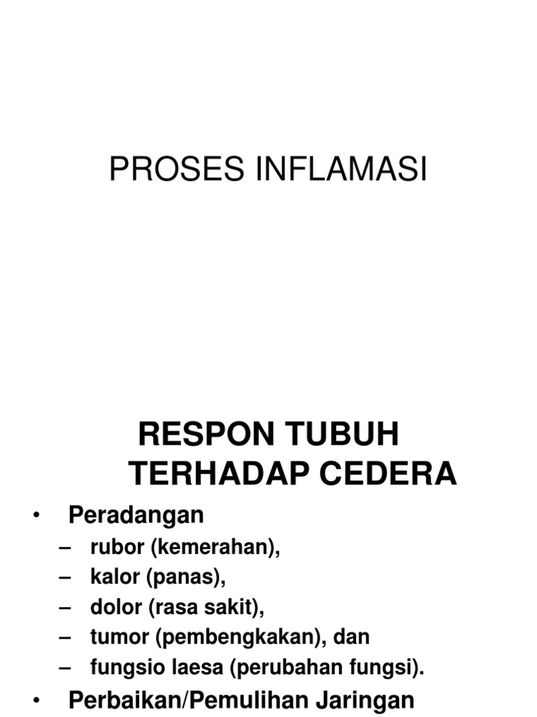Proses Inflamasi | PDF