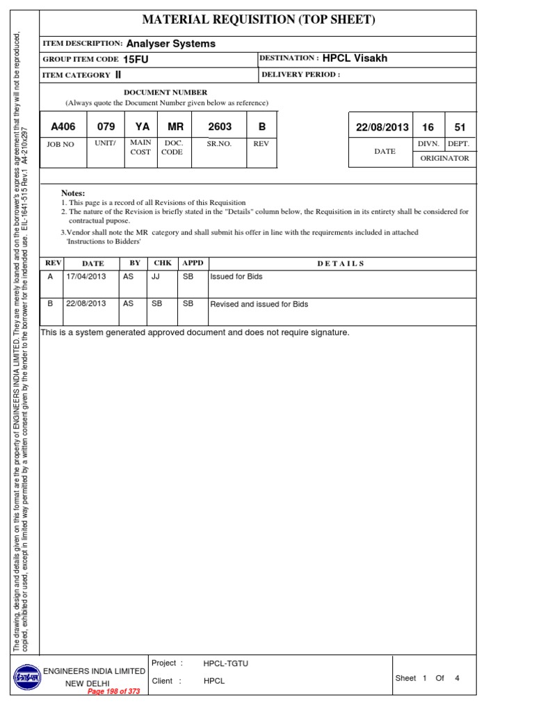Instrumentation Design Basis | Specification (Technical Standard ...