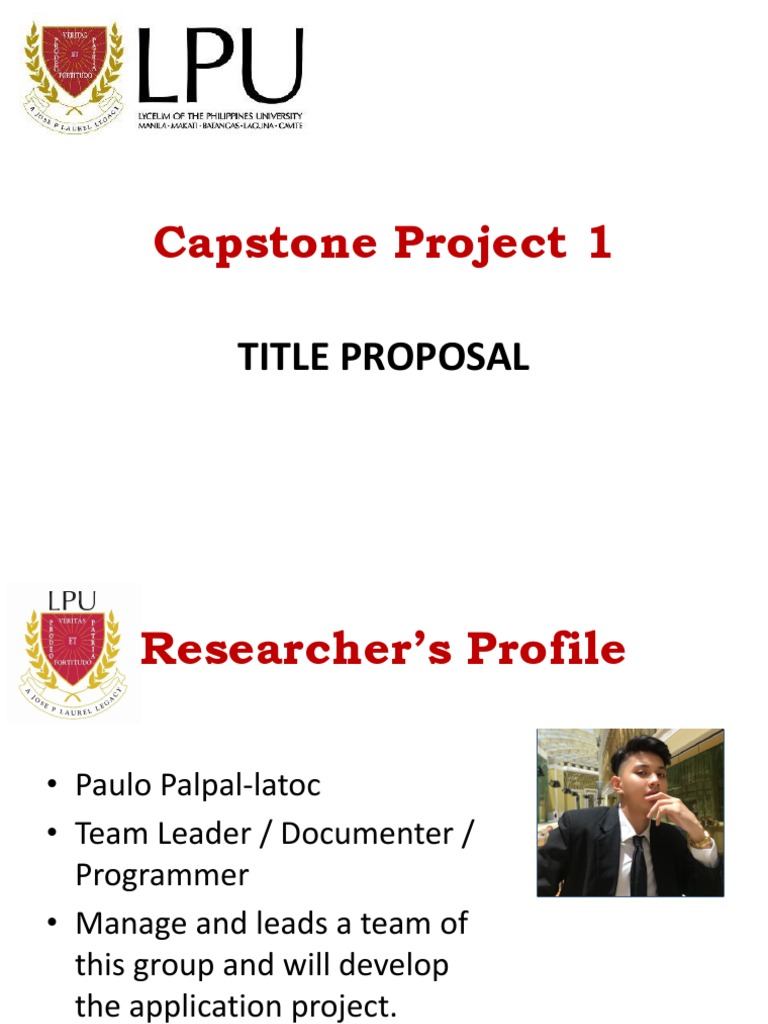Title Proposal Presentation Clinic | PDF | Medical Record | Physical ...