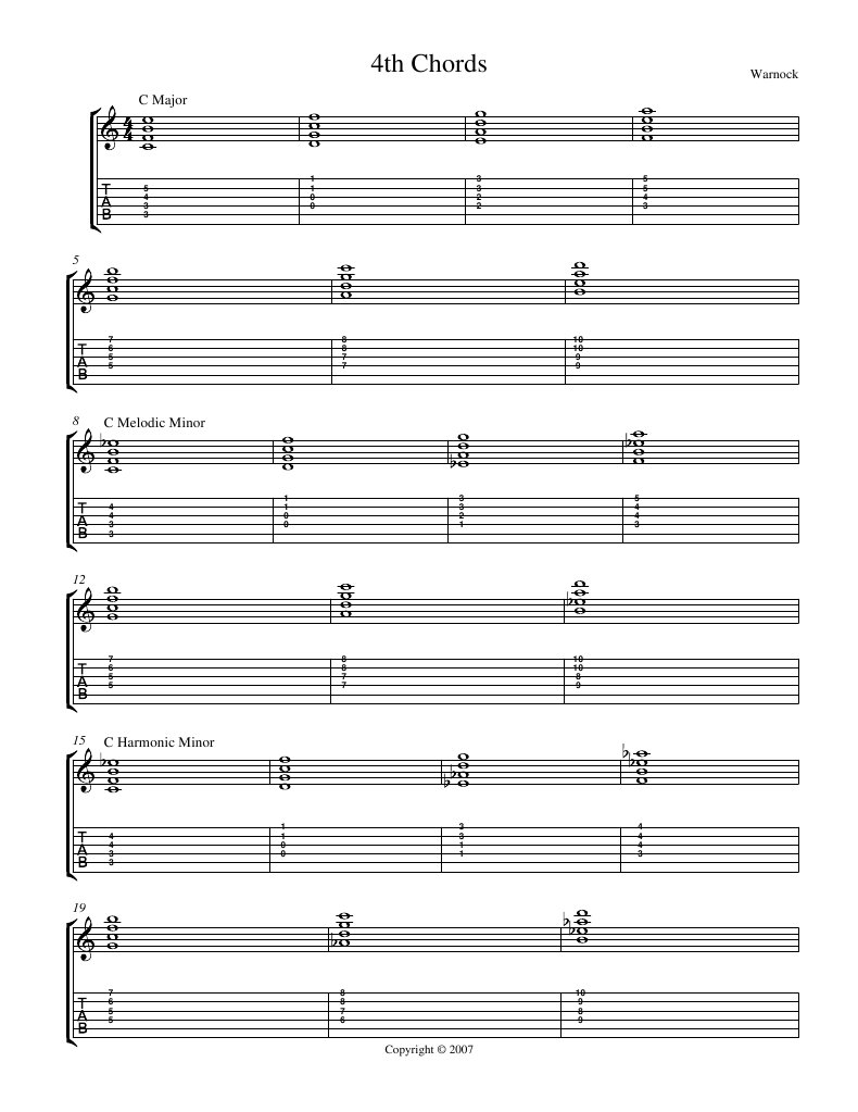 4th Chords | PDF