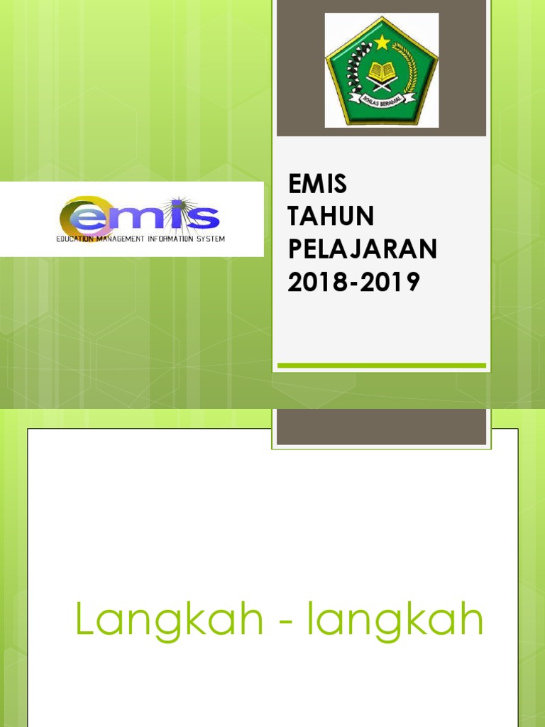Langkah Langkah EMIS 2018-2019 | PDF | Karier & Perkembangan