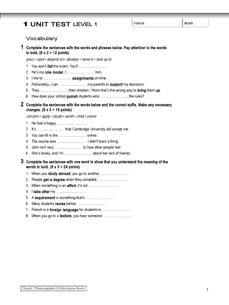 Trends2 Aio Ut1-1 | PDF | Onomastics | Syntactic Relationships