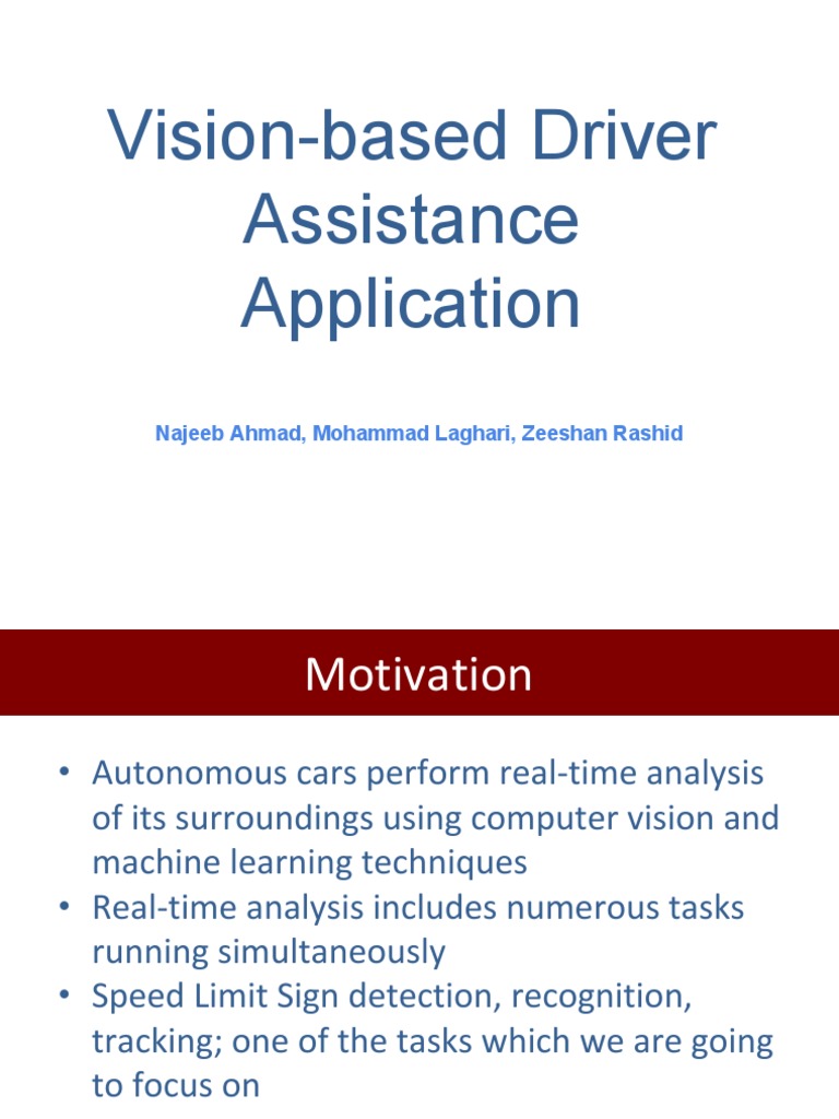 Vision-Based Driver Assistance System | PDF | Computer Vision ...