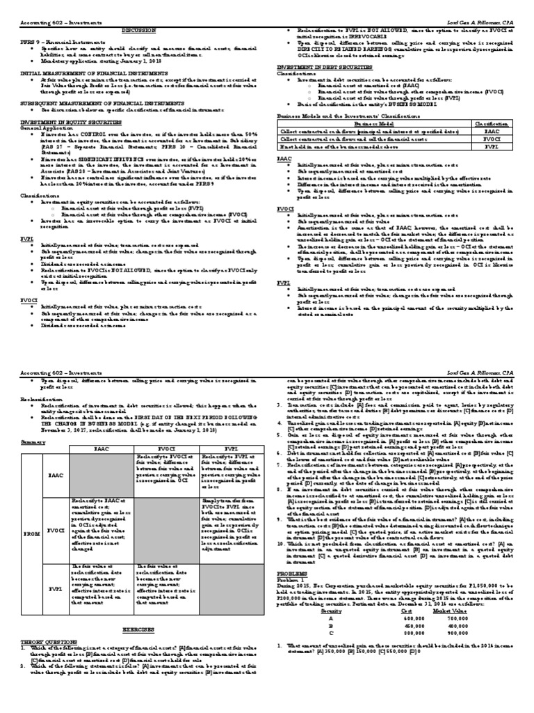 PPE Notes | PDF | Fair Value | Investing