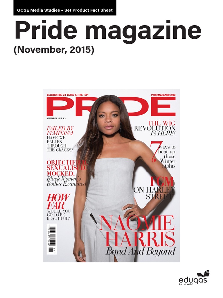 Pride Magazine Cover FACTSHEET | Download Free PDF | Femininity | Hairstyle
