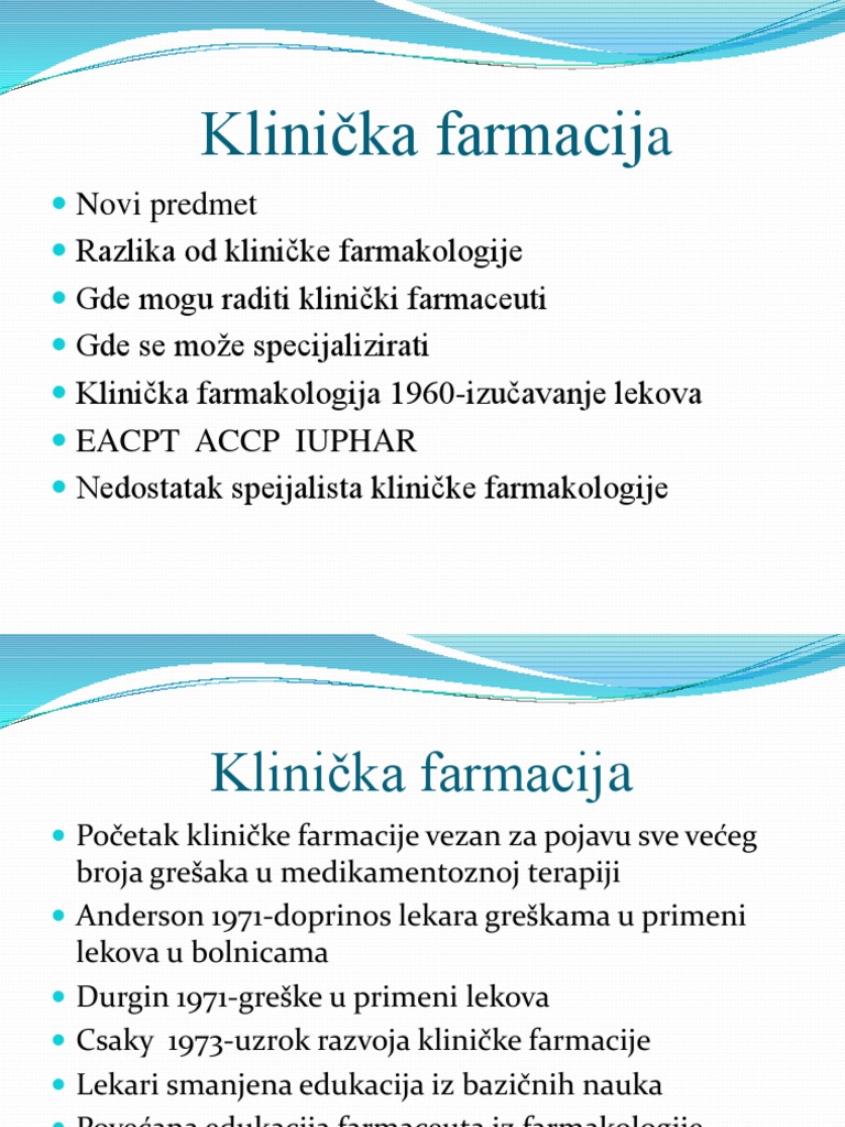 Klinička Farmacija | PDF