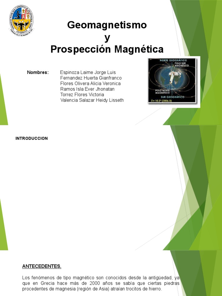 Geomagnetismo | PDF | Magnetismo | Campo magnético
