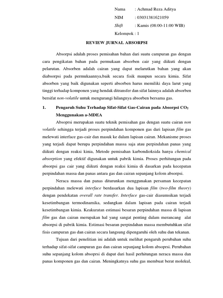 ABSORPSI | PDF | Sains & Matematika