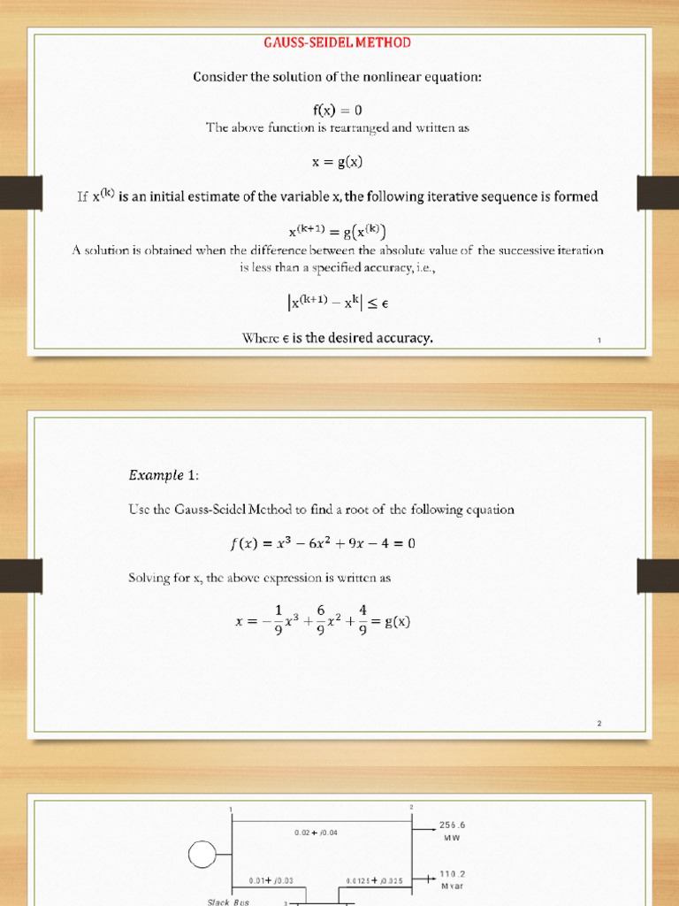 Gauss-Seidel Method PDF | PDF