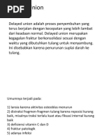 Malunion, Nonunion, dan Delayed Union | PDF