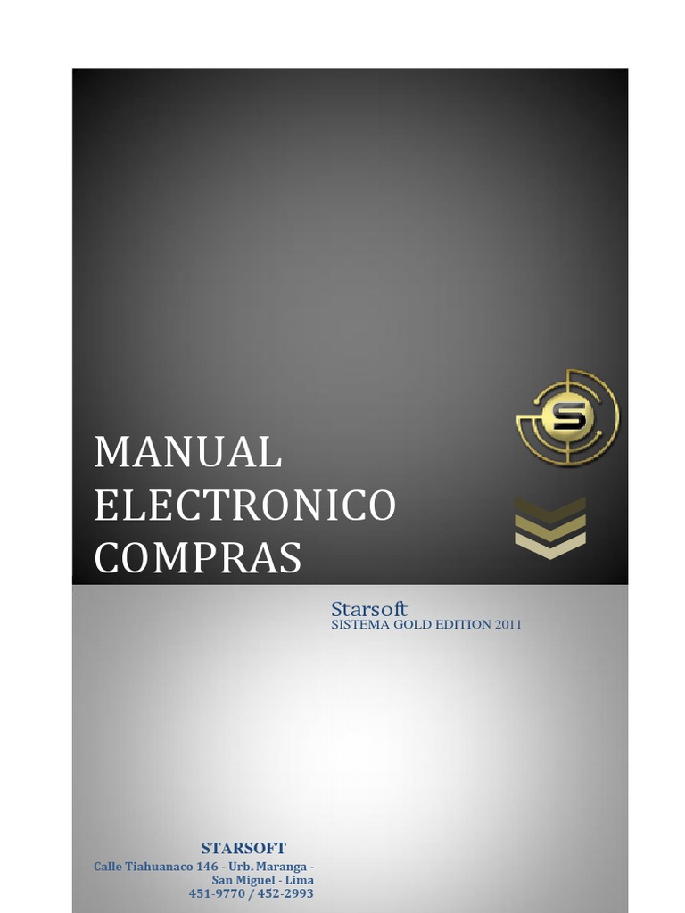 Manual Starsoft Compras 2011 | PDF | Tabla (base de datos) | Bases de datos