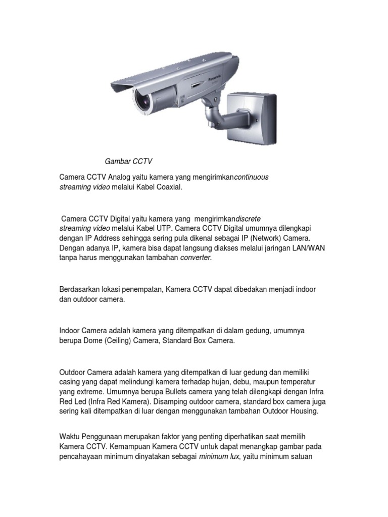 Perancangan Sistem CCTV - 2 | PDF